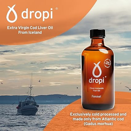 Dropi Fennel Pure Icelandic Cod Liver Oil – Goodie Vibes
