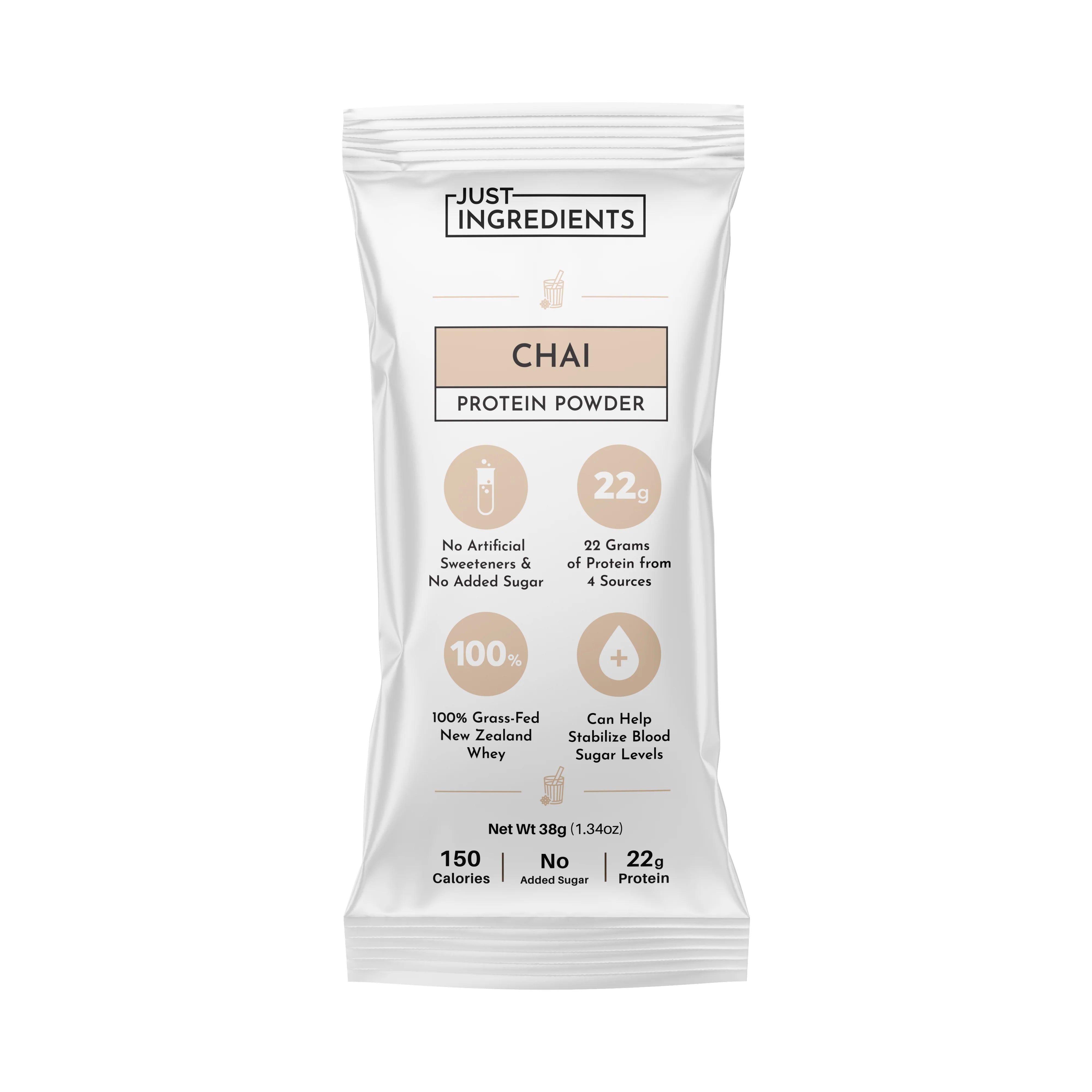 Just Ingredients Chai Protein Powder Stick – Goodie Vibes